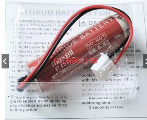 Pin ER6C 3.6V Hiệu Maxell – Nhà phân phối Thiết Bị Điện Tuấn Thành